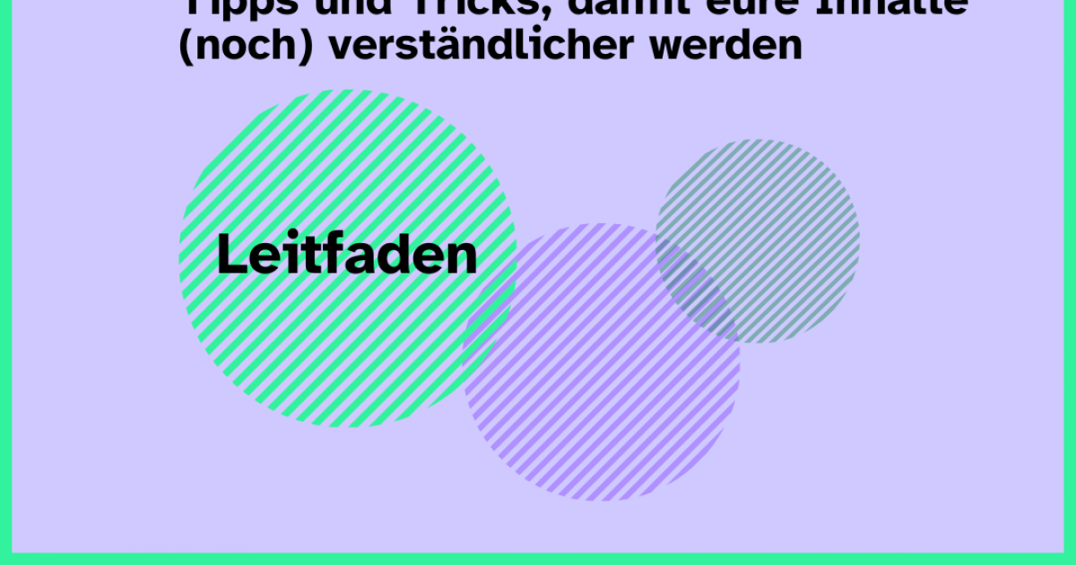 Sprache vereinfachen | Diversity Arts Culture